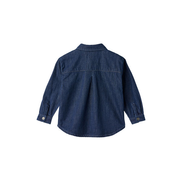 Kaufen Sie Cowboyhemd aus Bio-Denim, dark indigo blue washed von ...